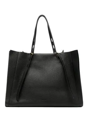 MINOBOSSI Pebbled-leather Tote Bag - Black