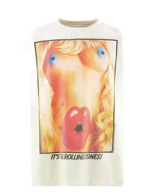 SAINT MXXXXXX Graphic-print T-shirt - Neutrals