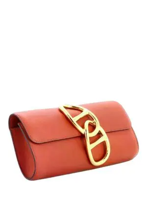 Hermès Egee Evercolor Clutch Bag Brown