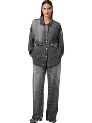 ALLSAINTS Tyler Illusion Wide Leg Pants