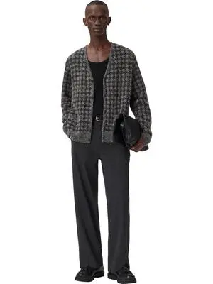 ALLSAINTS Zain Wool Blend Cardigan - Grey