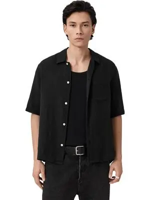 ALLSAINTS Bale Short Sleeve Shirt Black