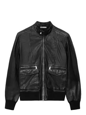 ALLSAINTS Hiro Leather Bomber Jacket