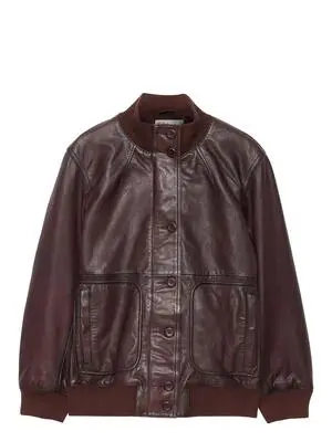 ALLSAINTS Memphis Leather Jacket - Red