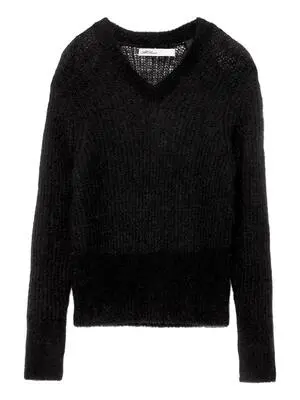 ALLSAINTS Mabel Alpaca-blend V-neck Sweater - Black
