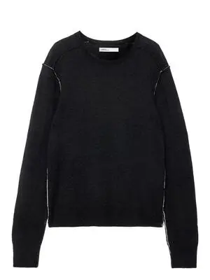 ALLSAINTS Soren Alpaca-blend Crew-neck Sweater - Black