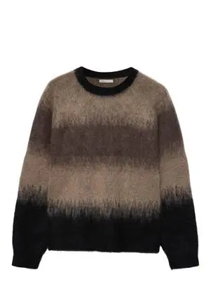 ALLSAINTS Storm Relaxed-fit Striped Sweater - Brown/black