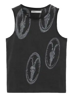ALLSAINTS Jenny Stamped Regular-fit Tank Top - Black