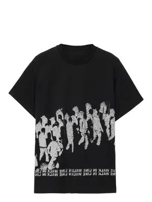 ALLSAINTS Inline Regular-fit Graphic T-shirt - Black
