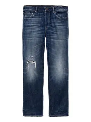 ALLSAINTS Destroy Loose-straight Leg Jeans - Blue