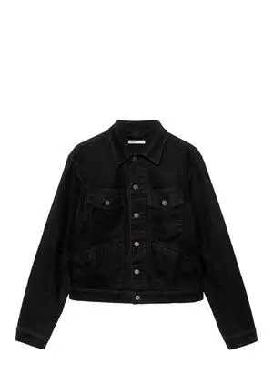 ALLSAINTS Flocked Denim Trucker Jacket - Flock