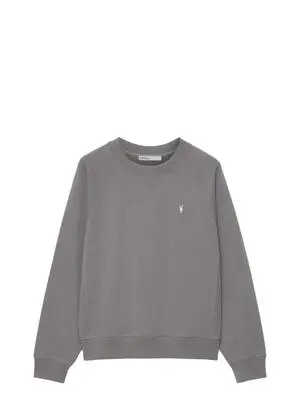 ALLSAINTS Harlow Ramskull Raglan Sweatshirt Grey