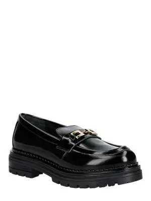 Elisabetta Franchi Logo-plaque Chunky Loafers - Black