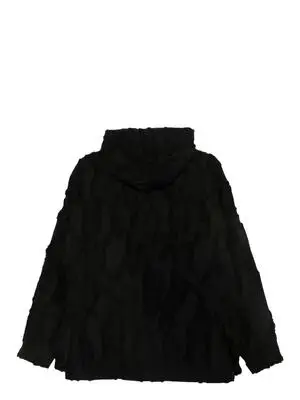 Masnada Distressed Hooded Jacket - Black