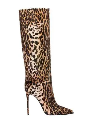 LE SILLA Eva Leopard-print Boots - Brown