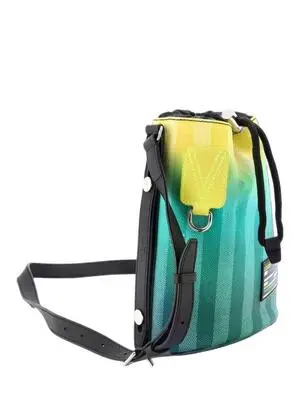 LOUIS VUITTON Sac Marin Bag Limited Edition Gradient Damier Stripes Bb Crossbody Bag - Green