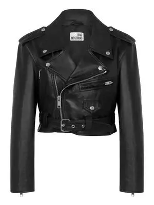MOSCHINO Belted Cropped Jacket