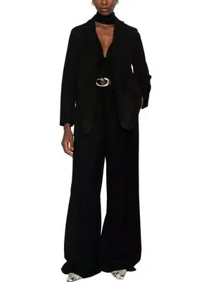 SALVATORE SANTORO Suede Single-breasted Jacket - Black