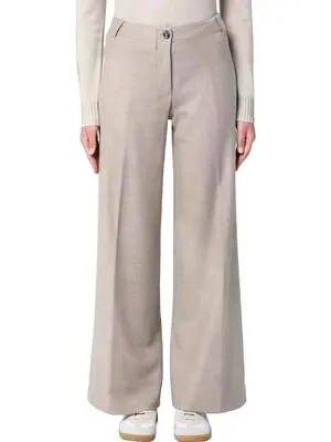 QUELLE2 Pressed-crease Trousers - Grey