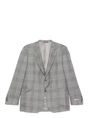 Canali Prince Of Wales Check Blazer - Grey