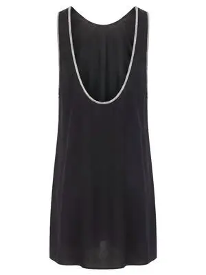 Sportmax Chain-trim Shift Mini Dress - Black