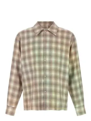 SECOND / LAYER Check Dégradé Shirt - Neutrals