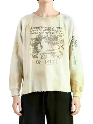 SAITOS Are You Proud? Long-sleeve T-shirt - Neutrals
