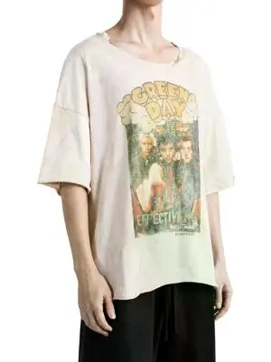 SAITOS Green Day Raw-cut T-shirt