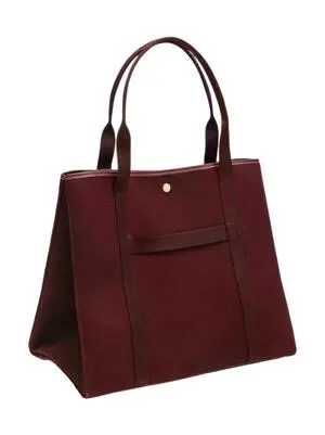 Rue De Verneuil Large Traversée Flannel Tote Bag - Red
