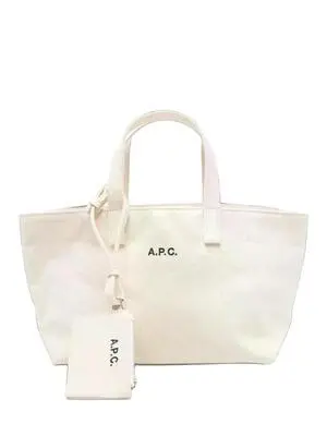 A.p.c. Small Le Drummer Logo-print Tote Bag - Neutrals