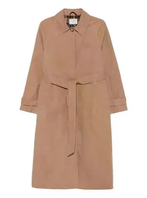 MC2 SAINT BARTH Lion Belted Logo-embroidered Coat