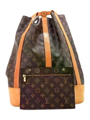 LOUIS VUITTON Randonnee Monogram Canvas Pm Backpack - Brown