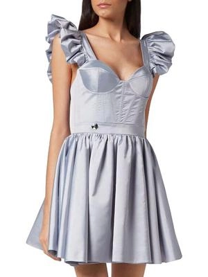 Philipp Plein Silk Mini Dress - Lilac