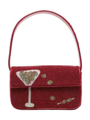STAUD Tommy Bead-embellished Shoulder Bag