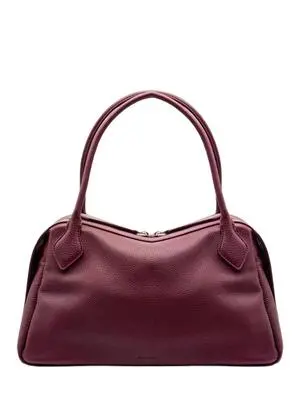 MINOBOSSI Medium Adele Leather Tote Bag Red
