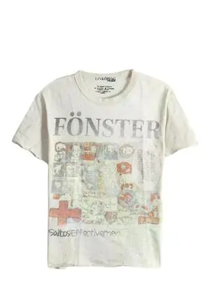 SAITOS Fonster Raw-cut T-shirt - Grey