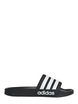 Adidas 3-stripe Logo Slides Black