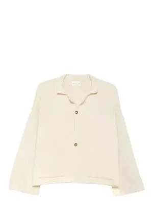MA'RY'YA Button-up Wide-sleeve Cardigan - Neutrals
