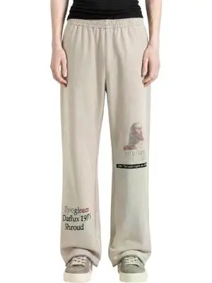 SAITOS Graphic-print Track Pants - Grey