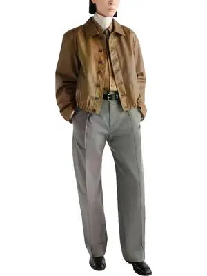 LEMAIRE Rounded Pants In Polycotton Twill - Grey