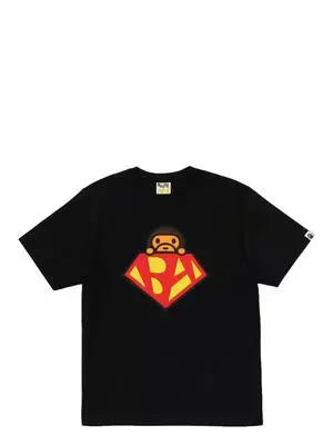 A BATHING APE Baby Milo Graphic-print T-shirt - Black