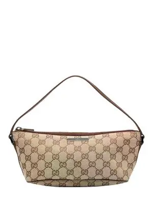 GUCCI 2000-2015 Gg Canvas Boat Shoulder Bag