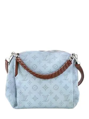 LOUIS VUITTON Babylone Handbag Mahina Leather Bb Hobo Bag - Blue