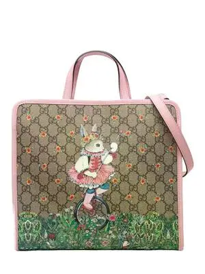 Gucci 2016-2026 Yuko Higuchi Gg Supreme Rabbit Satchel - Neutrals
