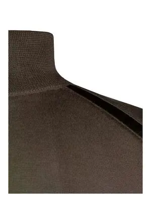 TOD'S Half-zip Jumper In Cashmere And Silk - Brown