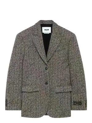 MSGM Single-breasted Jacket - Grey
