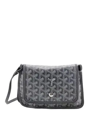 Goyard Plumet Clutch Wallet Coated Canvas Crossbody Bag Grey