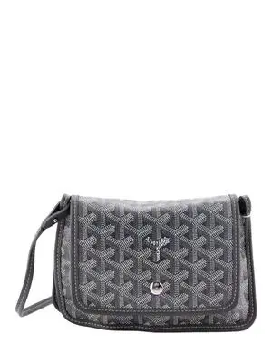 Goyard Plumet Clutch Wallet Coated Canvas Crossbody Bag Grey