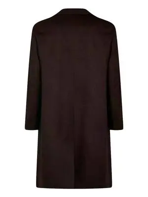 LARDINI Single-breasted Wool Coat - Brown