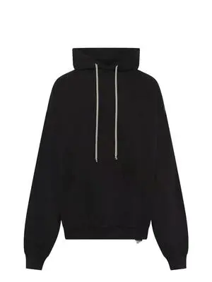 Rick Owens Hun Kangaroo-pocket Hoodie - Black